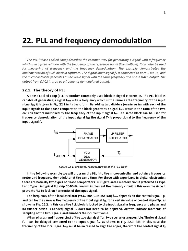 Ch22 - PLL and Frequency demodulation-DSP Code | PDF | Electronics | Computer Science