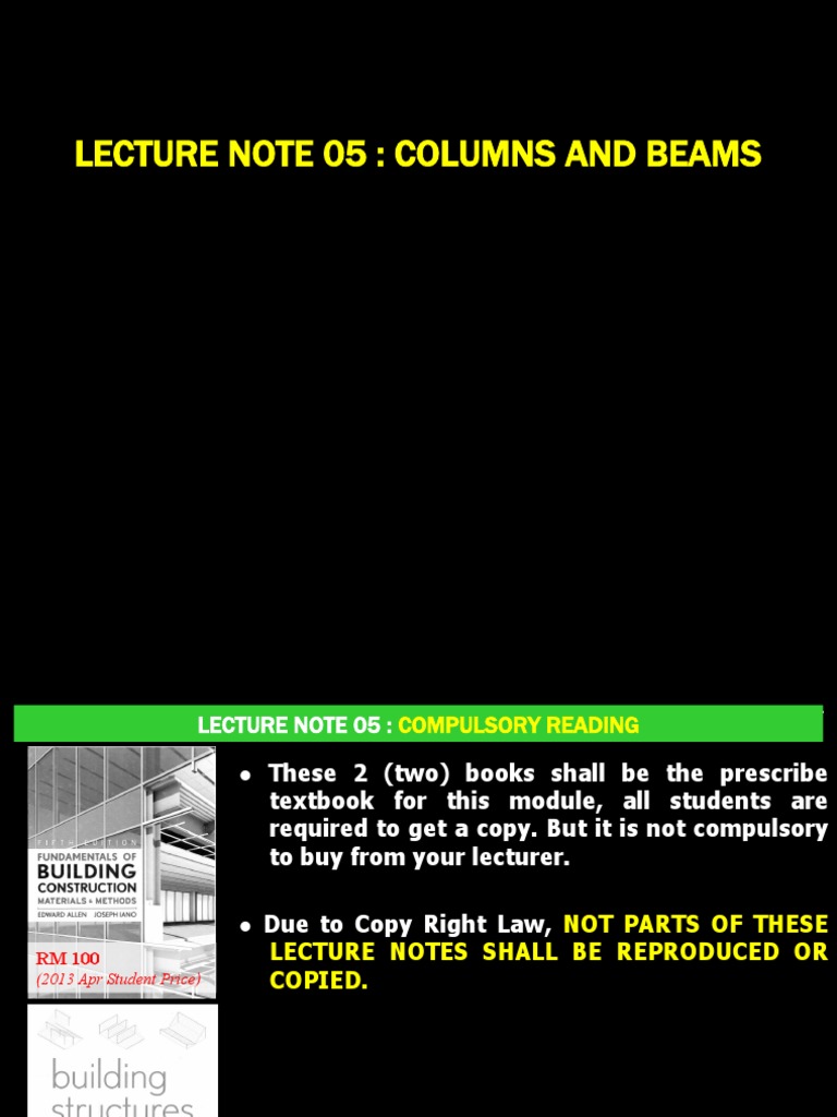Columns and Beams Design Guidelines | PDF | Architectural Elements ...