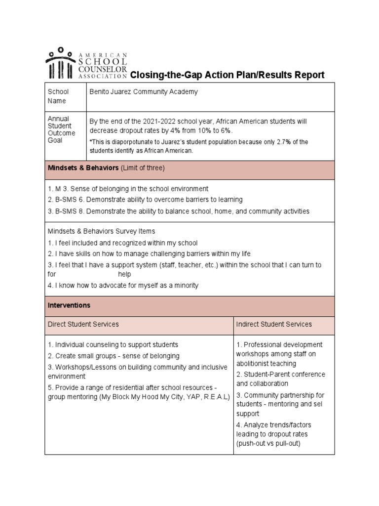 Closing The Gap | PDF | Mentorship | Inclusion (Education)