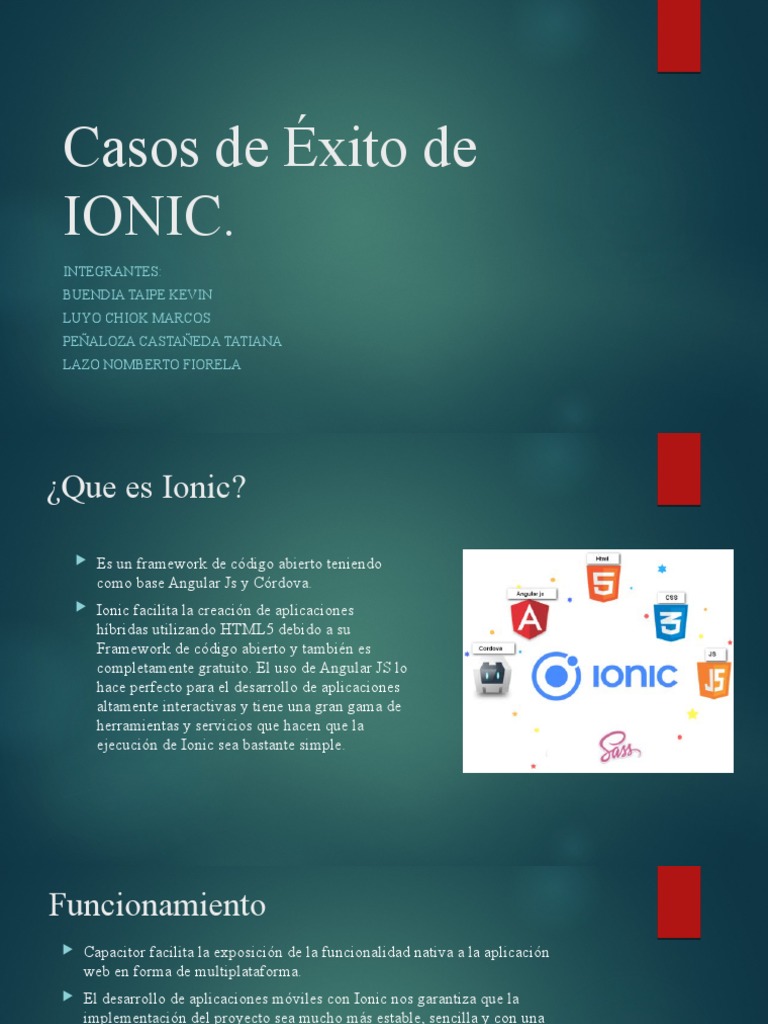 Casos de Éxito con Ionic | PDF | Aplicación movil | Software de la ...