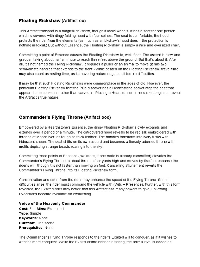 Floating Rickshaw: (Artifact Oo) | PDF