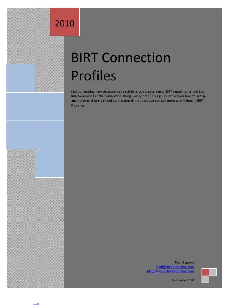 BIRT Connection Profiles-1 | PDF | Databases | Microsoft Sql Server