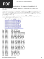 SAP MM Master Data T-Code List | PDF | Computers