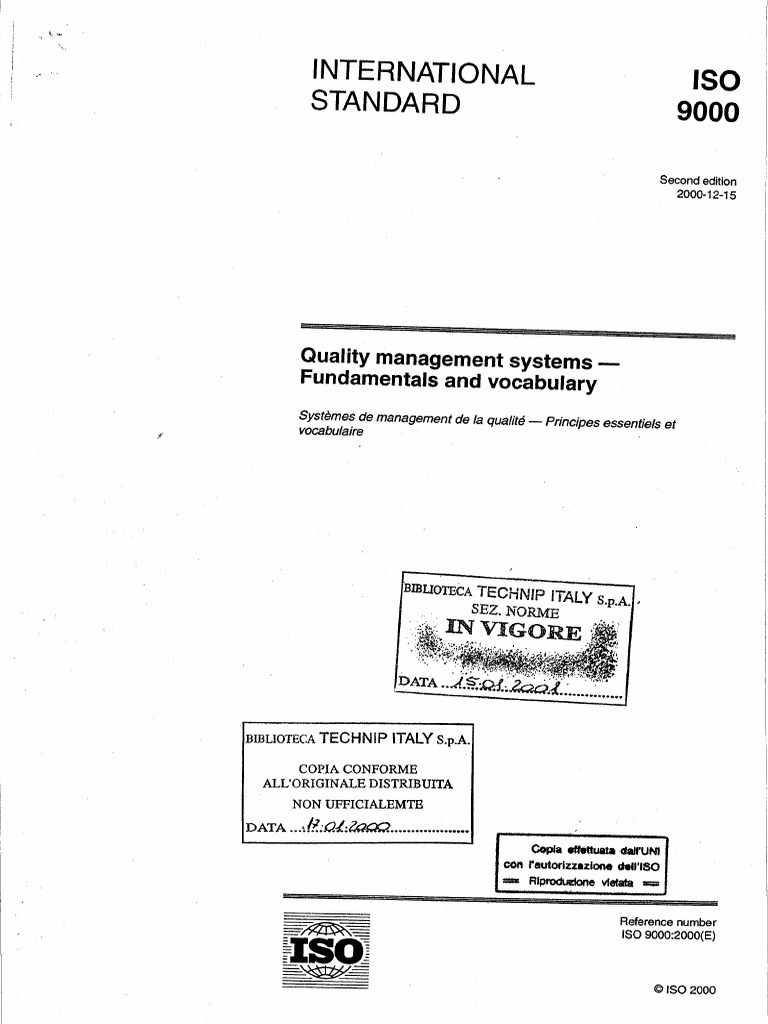 Iso 9000-2000 | PDF