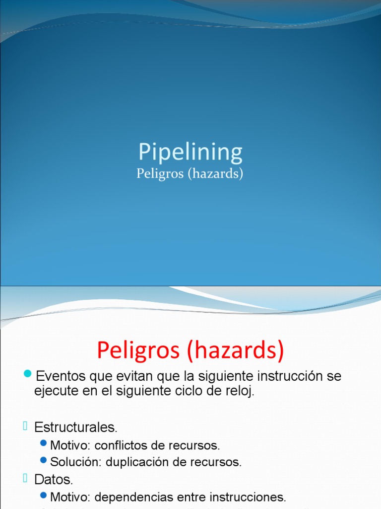 19 Pipelining Hazards | PDF | Unidad Central de procesamiento | Equipo de oficina