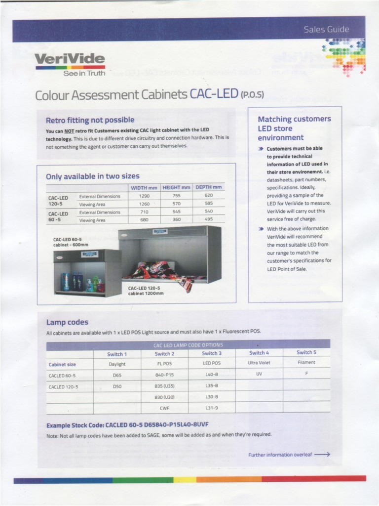 VeriVide CAC-LED Colour Assessment Guide | PDF | Electromagnetic ...