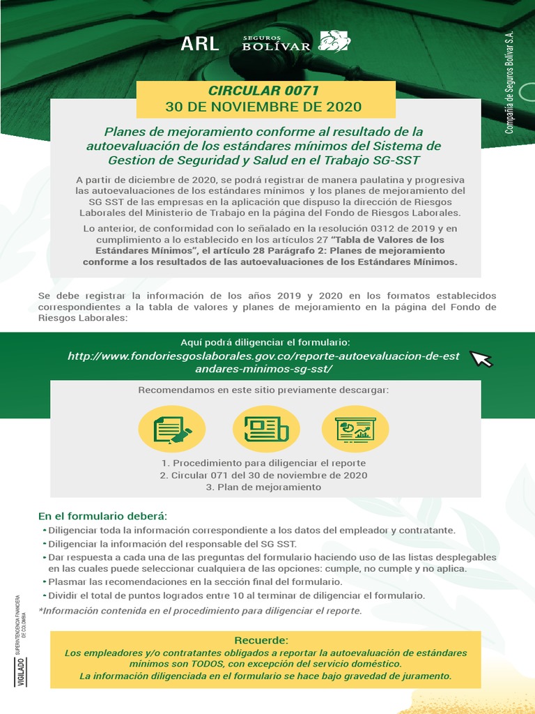 Circular 0071 Del 30 de Noviembre de 2020 | PDF | Business ...