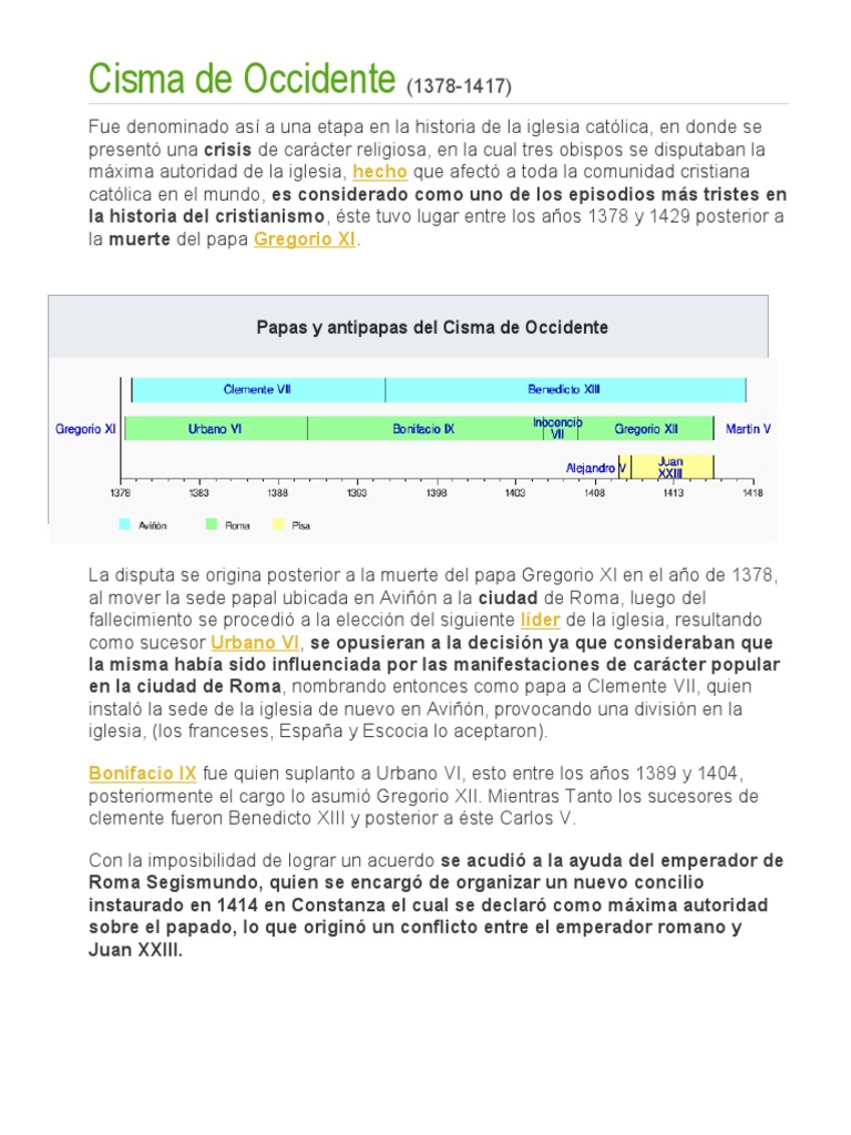 1 Cisma de Occidente | PDF