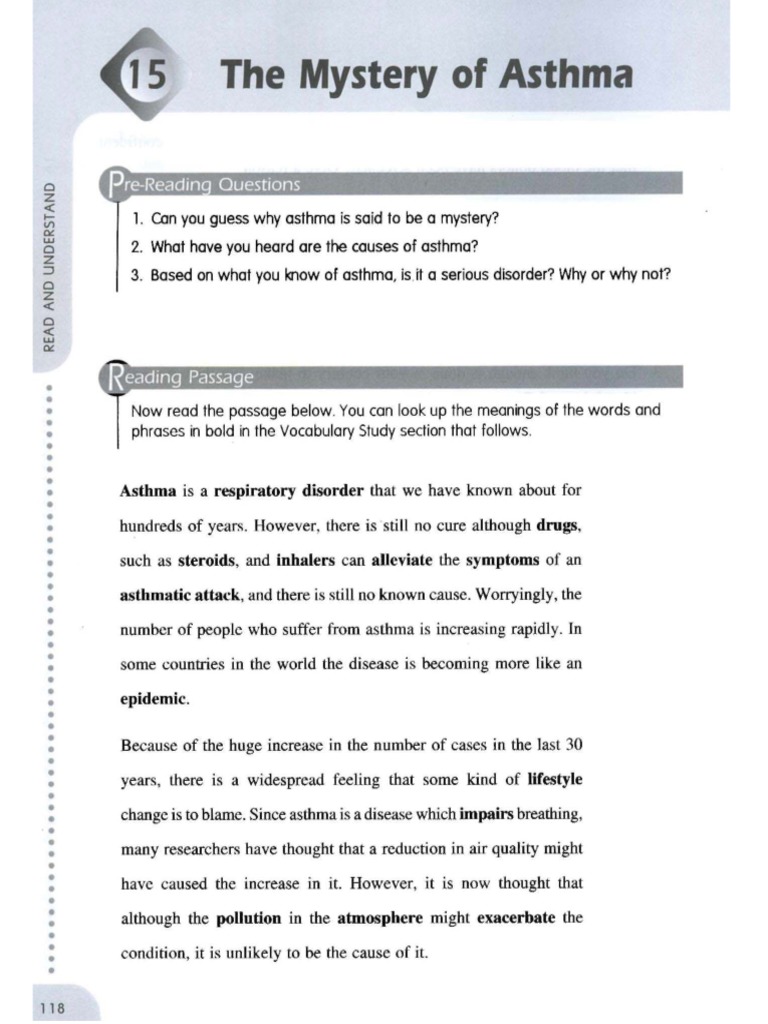 Lesson 15-The Mystery of Asthma - Book 2 | PDF