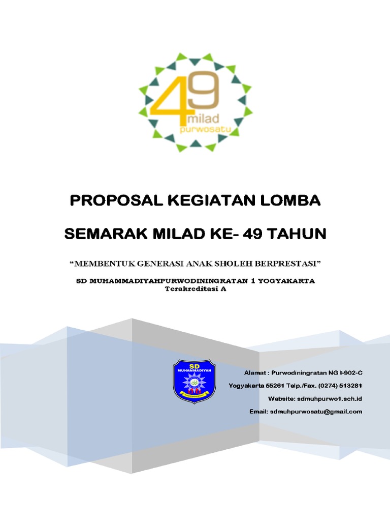 Proposal Kegiatan Lomba Semarak Milad Ke - 49 Tahun - PDF Download ...