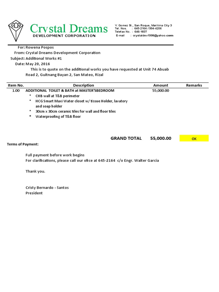 Qoutation Units | PDF | Kitchen | Countertop
