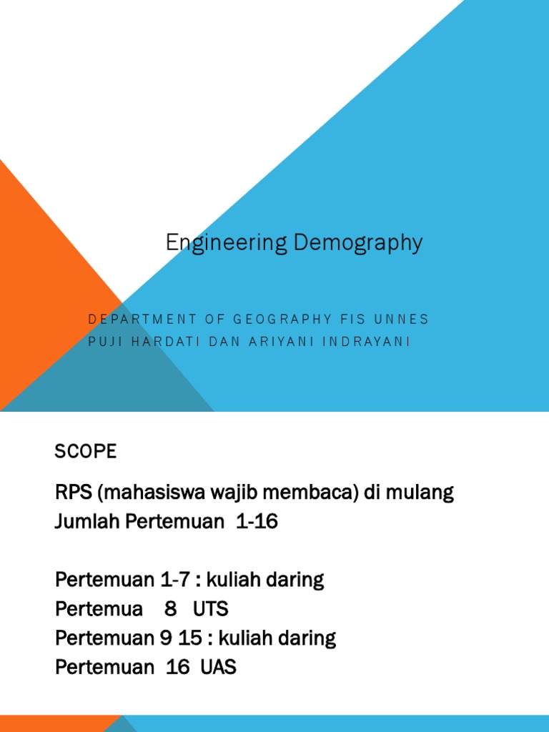 1 Basics of Demographic Analysis | PDF | Demography | Mathematical And ...