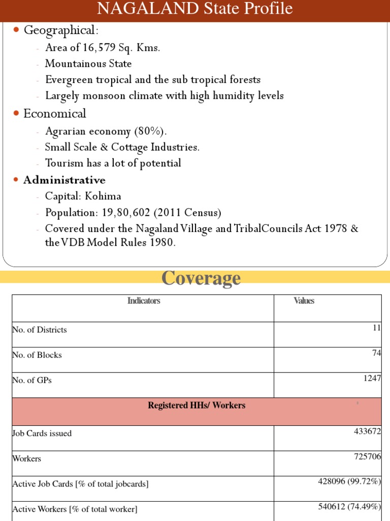 Nagaland State Profile Overview | PDF | Geographic Information System ...