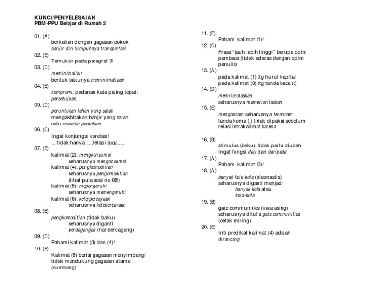 Pbm&ppu 2 (Pembahasan) | PDF