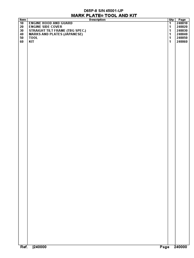 Mark Plate Tool and Kit | PDF