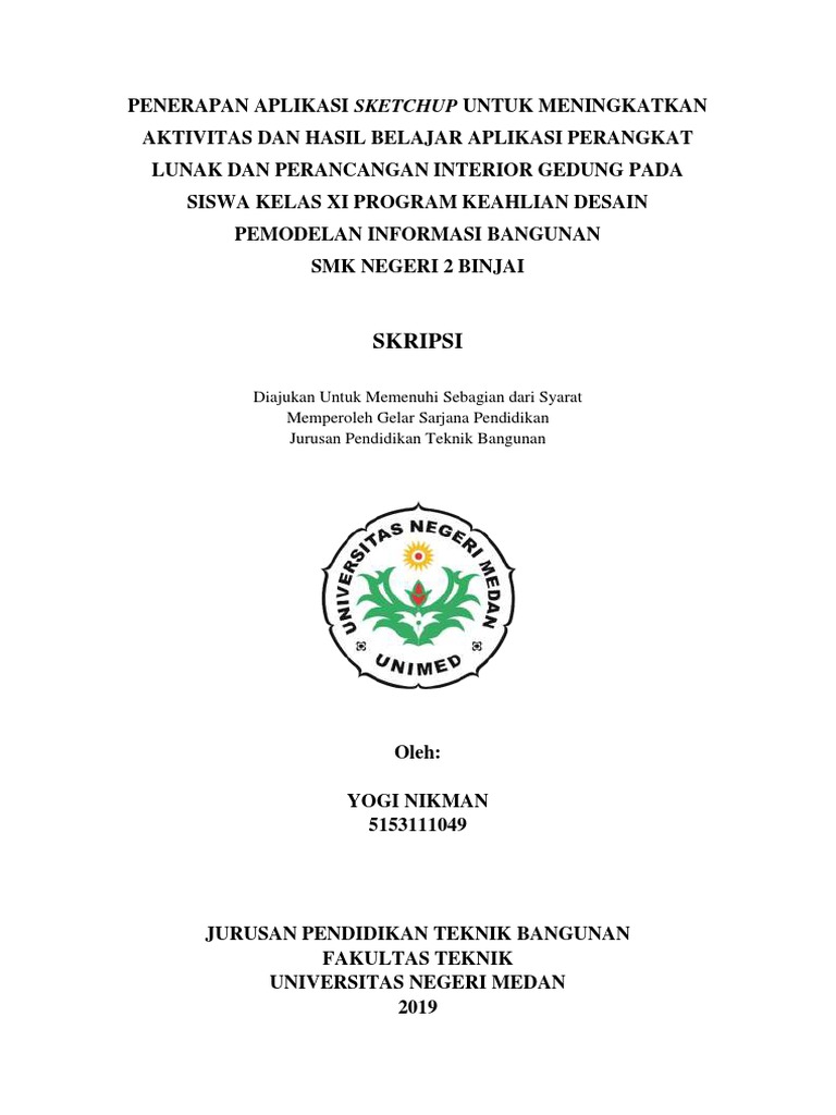 Skripsi S1 Unimed Yogi Nikman Penerapan | PDF