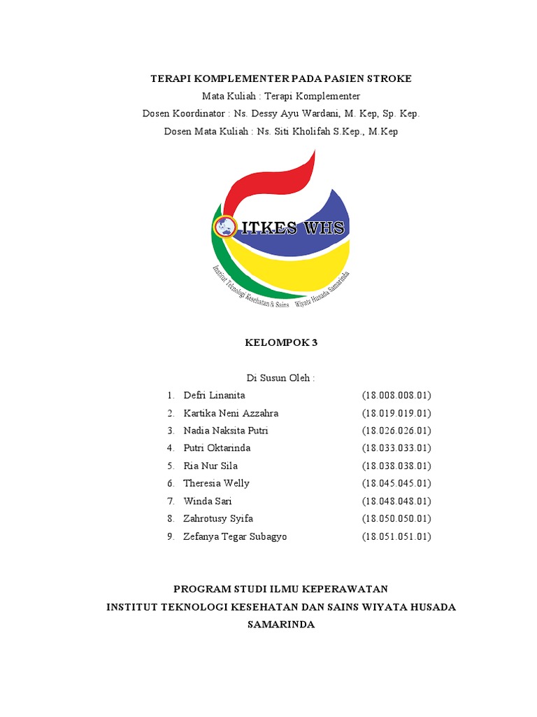 Makalah Terapi Komplementer Pada Pasien Stroke | PDF