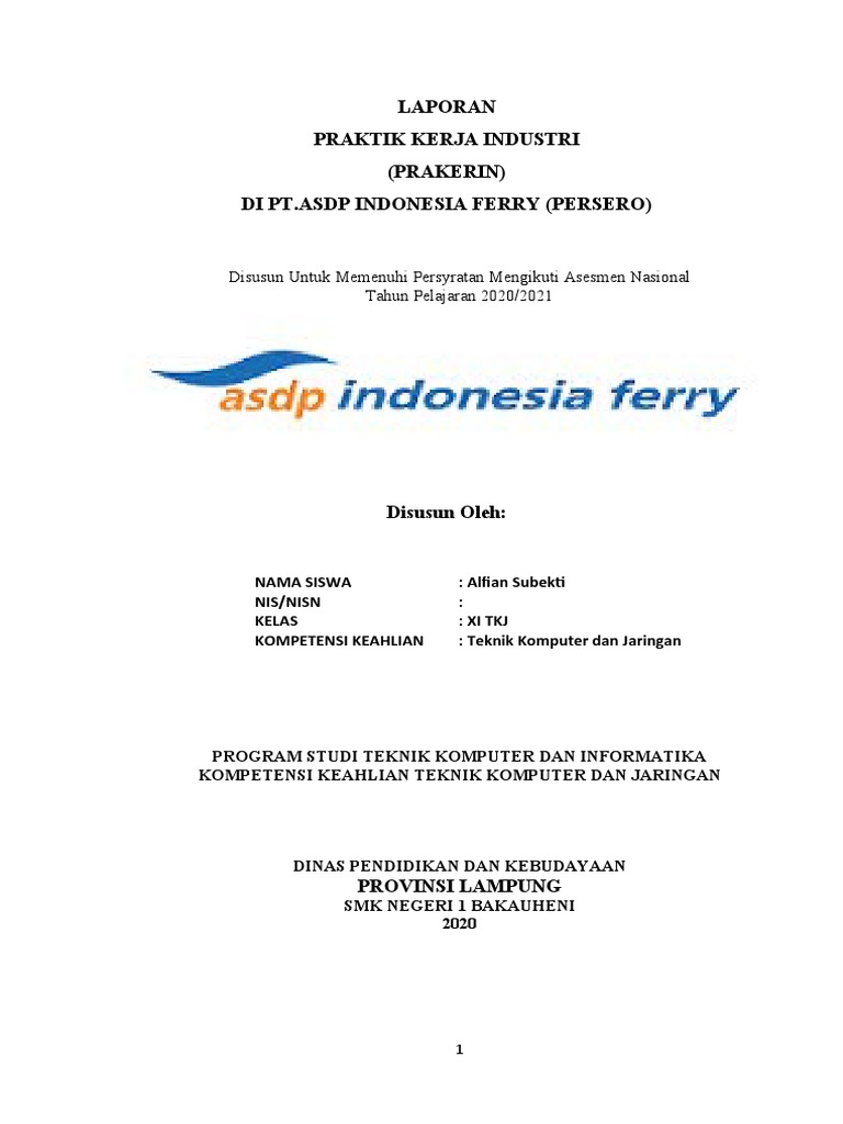 Contoh Laporan PKL TKJ 02 | PDF