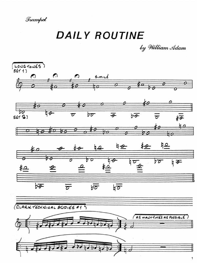 BillAdam Trumpet-Routine Complete | PDF