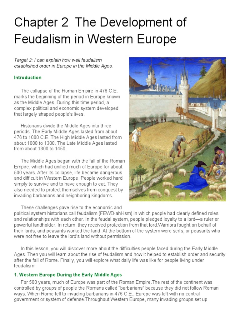 Chapter 2 The Development of Feudalism in Western Europe | PDF | Knight ...