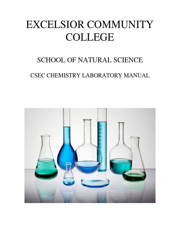 Csec Lab Manual 2017 PDF | PDF | Titration | Chemistry