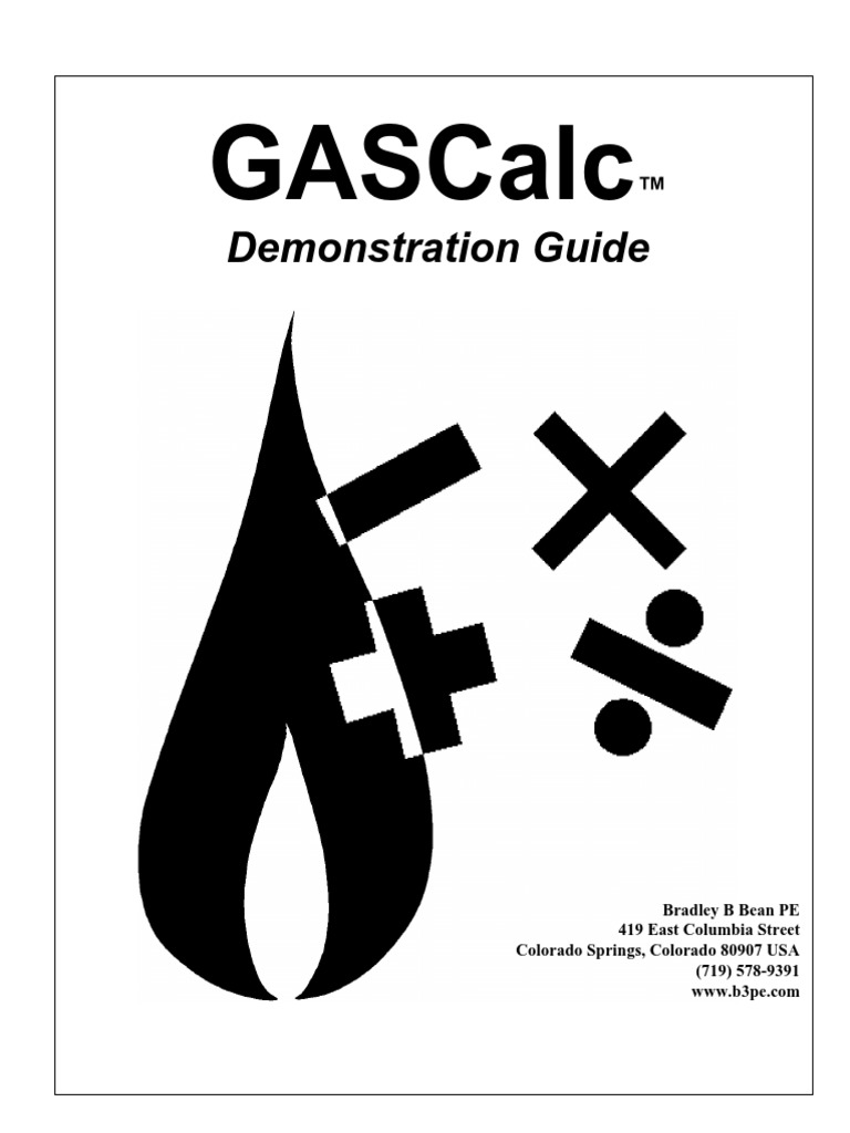 Gascalc: Demonstration Guide | PDF | Pipe (Fluid Conveyance) | Computer File