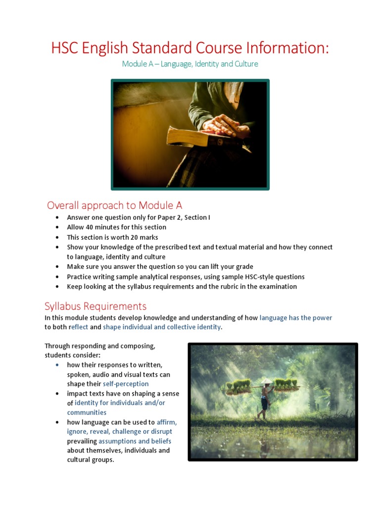 Module A: Language, Identity, Culture | PDF | Narration | Narrative