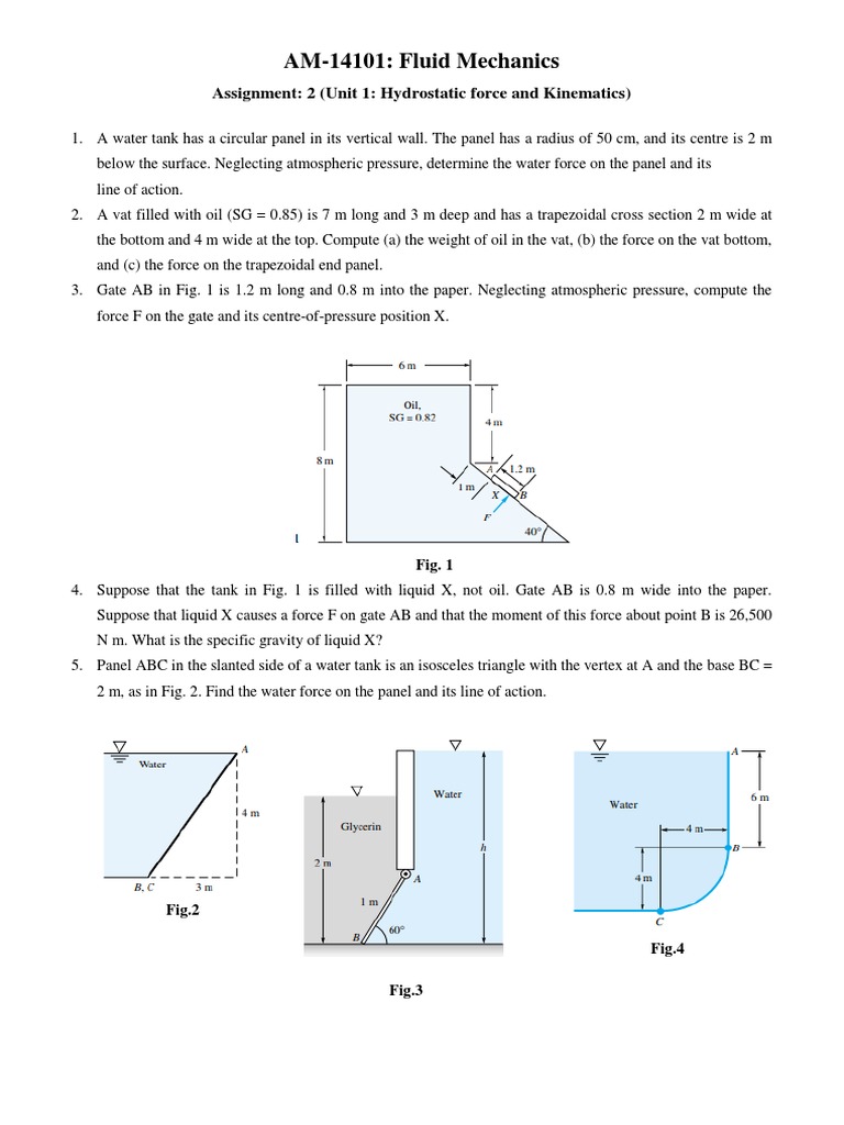 Assignment 2 | PDF | Fluid Dynamics | Pressure