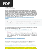 The Body Shop Mission and SWOT Analysis | PDF | Retail | Brand