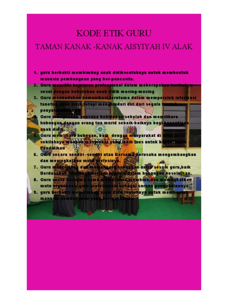 Kode Etik Guru | PDF