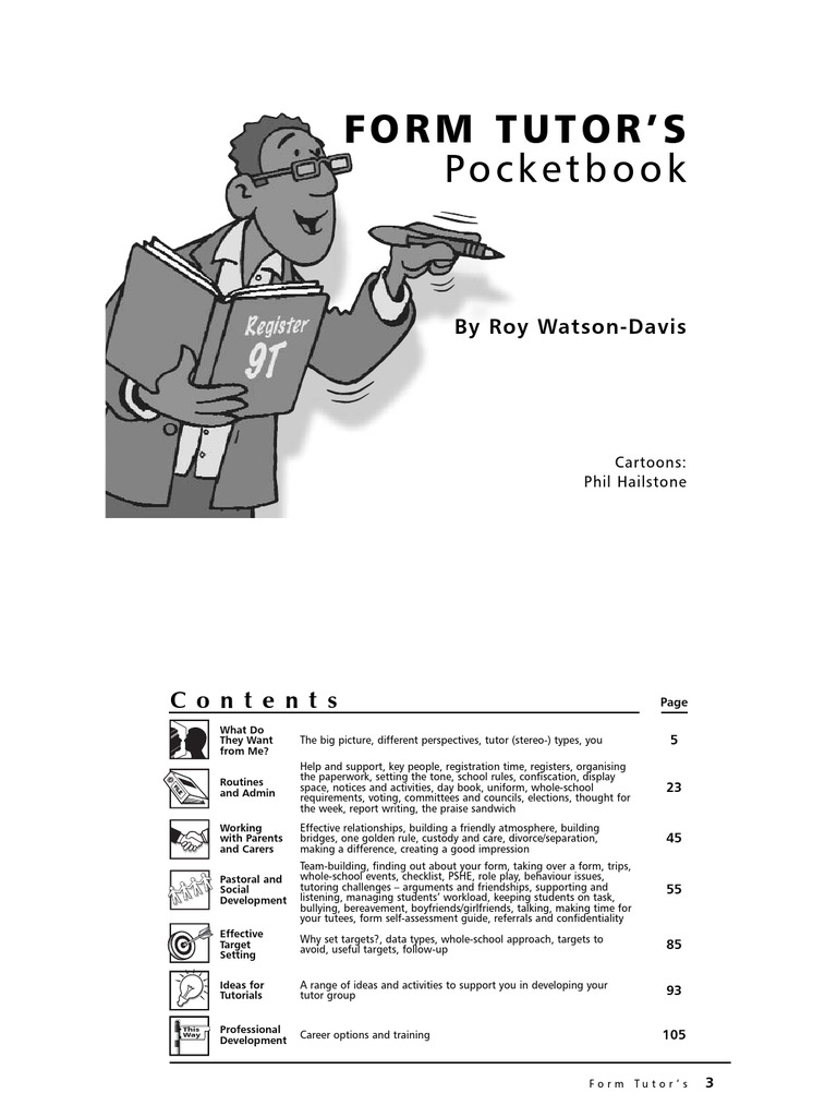 Form Tutor'S Pocketbook: by Roy Watson-Davis | PDF | Tutor