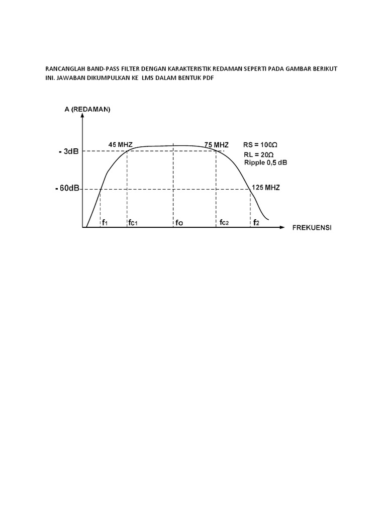 Design Band Pass Filter | PDF