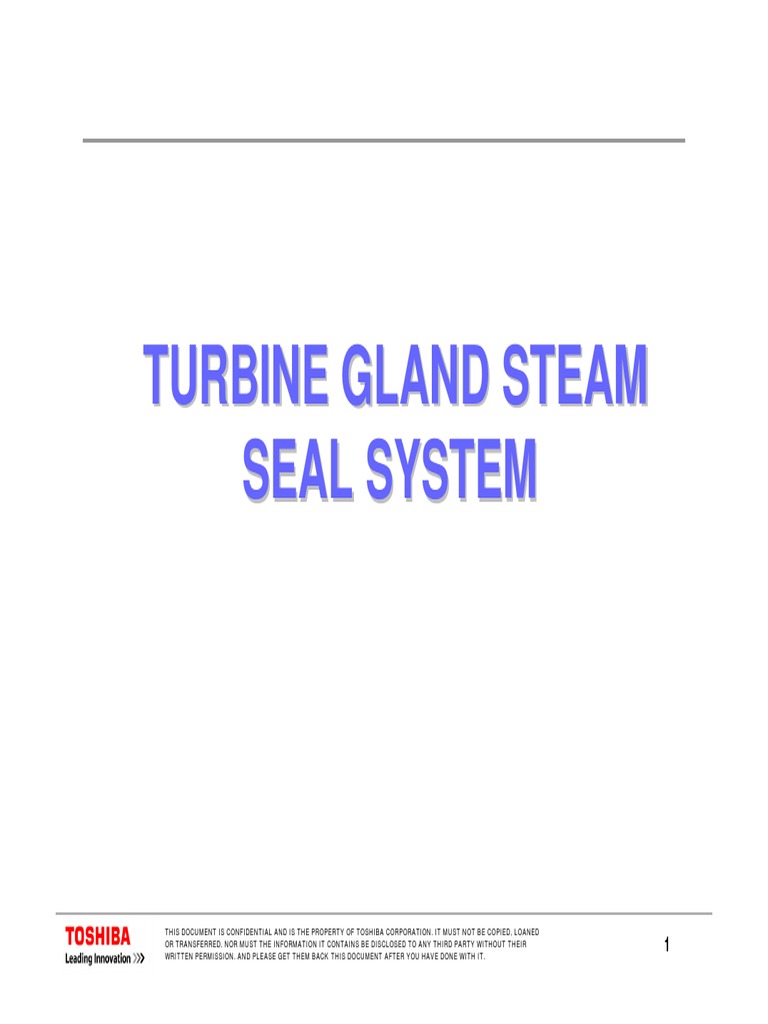 Turbine Gland Steam Seal System Overview | PDF | Turbine | Steam