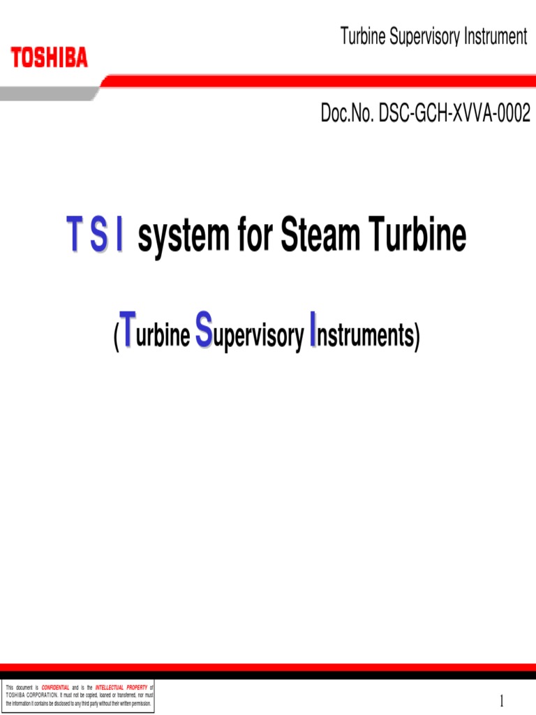 C&I - TSI System For Steam Turbine | PDF | Power Supply | Sensor