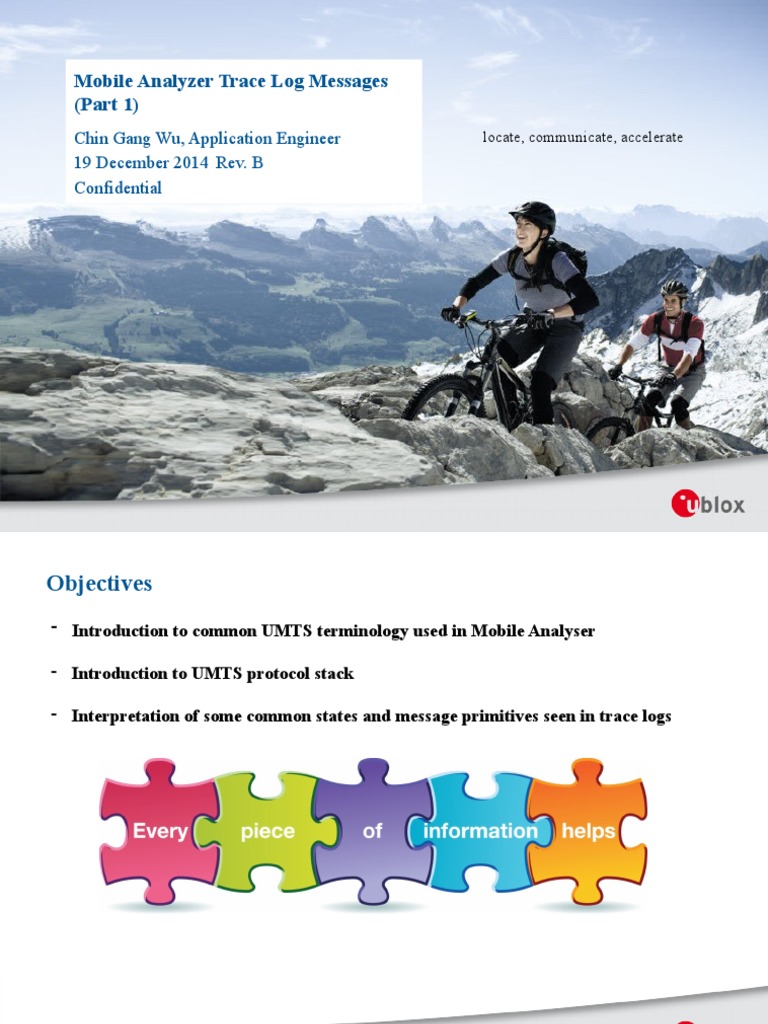 Mobile Analyzer Trace Log Messages (Part 1) : Chin Gang Wu, Application Engineer 19 December ...