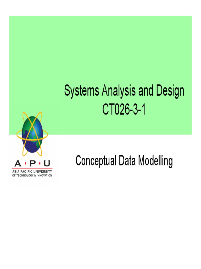 Week 09 - Conceptual Data Modeling | Download Free PDF | Software ...
