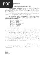 Affidavit of No Claim | PDF