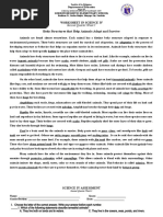 Science 4 Q2 Mod3 Body Structures of Animals v2 | PDF | Mimicry | Learning