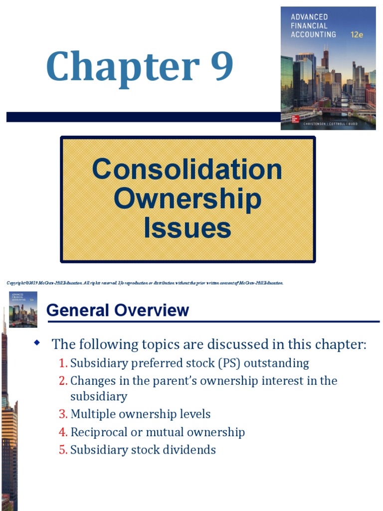 Christensen 12e Chap09 2019 | PDF | Consolidation (Business) | Book Value
