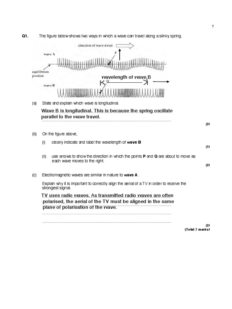Waves and Interference Worksheet 2 | PDF | Waves | Frequency
