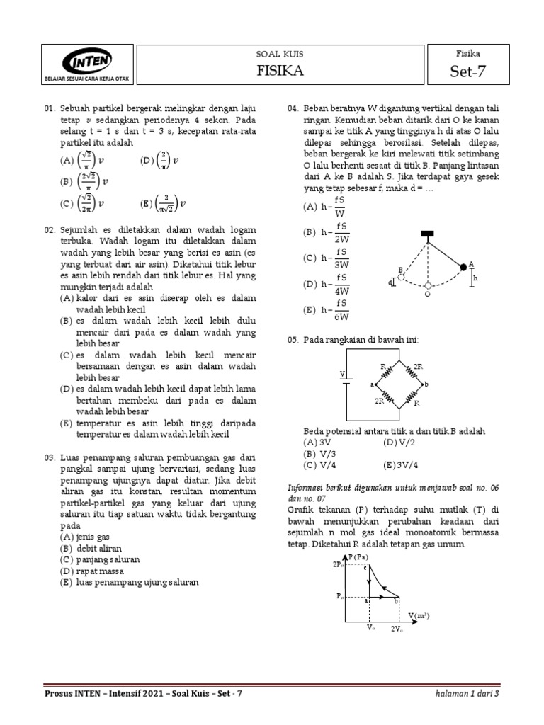 Soal Kimia Inten | PDF