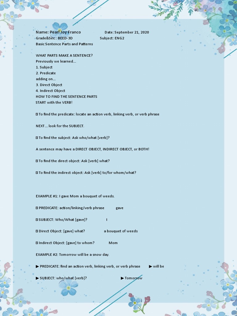 Understanding the Core Components of Sentence Structure: An In-Depth ...