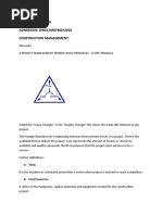 Module 1 Principles of Construction Management | PDF | Goal | Project ...