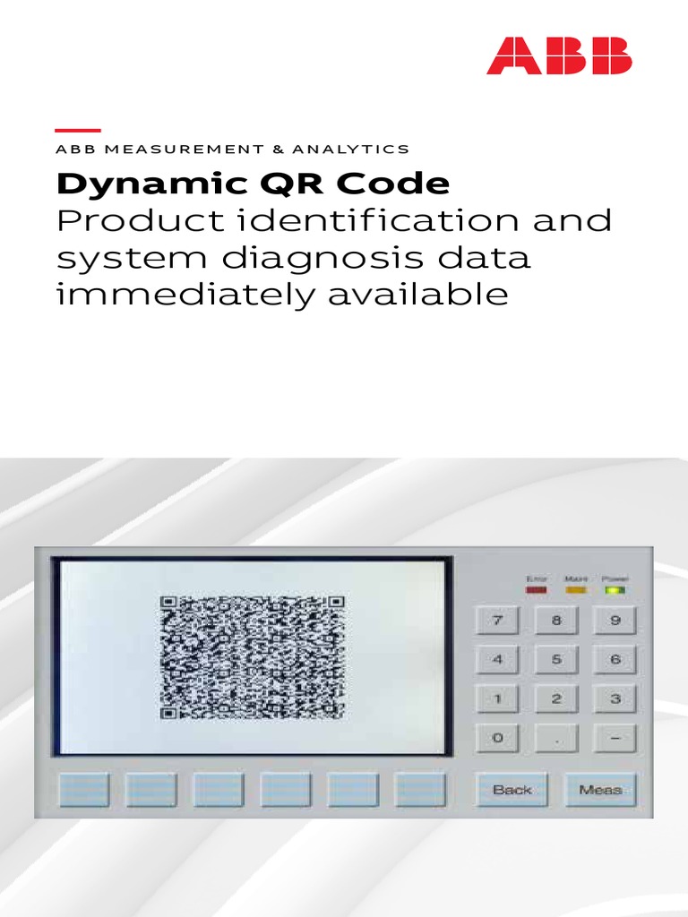 Dynamic QR Code: Product Identification and System Diagnosis Data ...