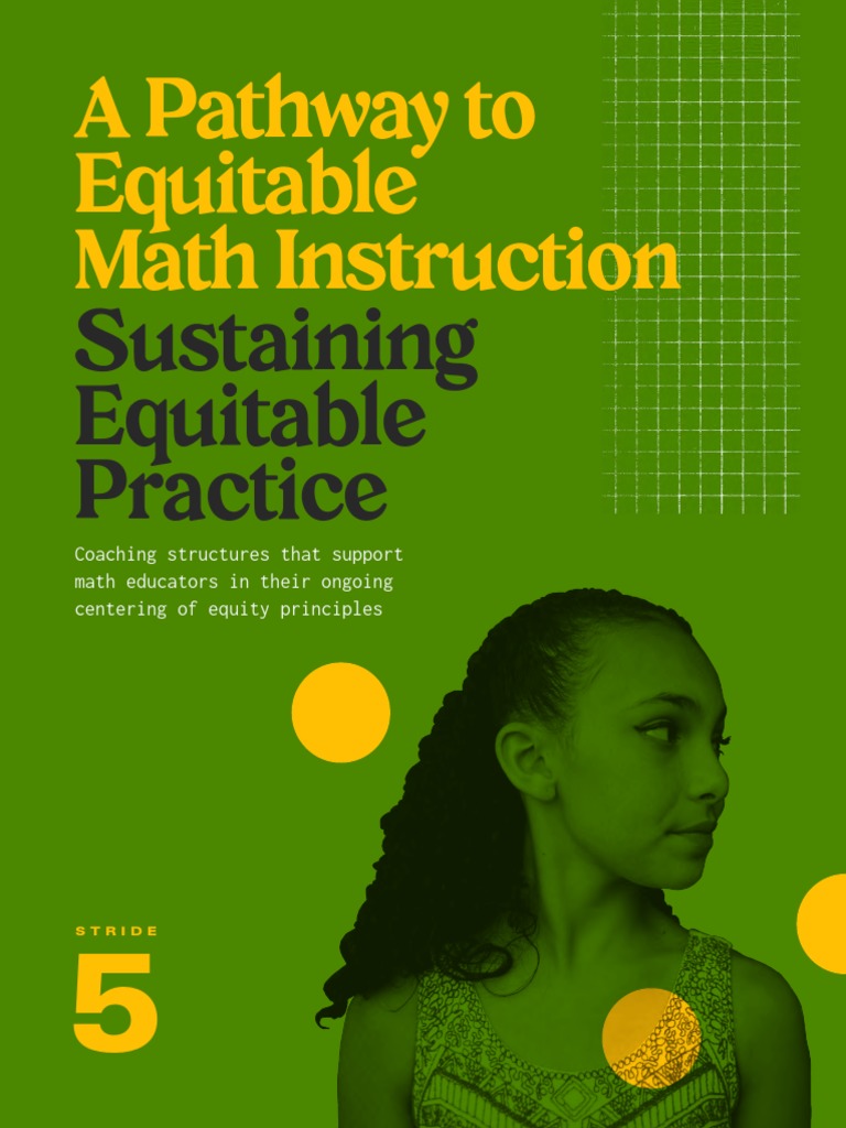 A Pathway To Equitable Math Instruction Stride 5 | PDF | Teachers ...