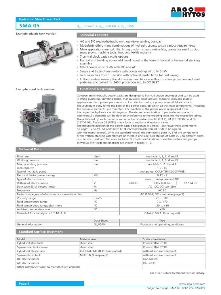 Datasheet SMA 05 Ha7212 en | PDF | Alternating Current | Electric Motor