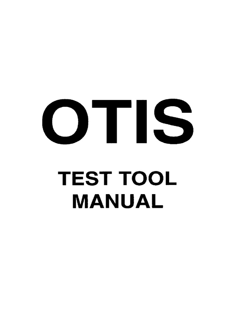 #OTIS Service Tool Manual MCS | PDF