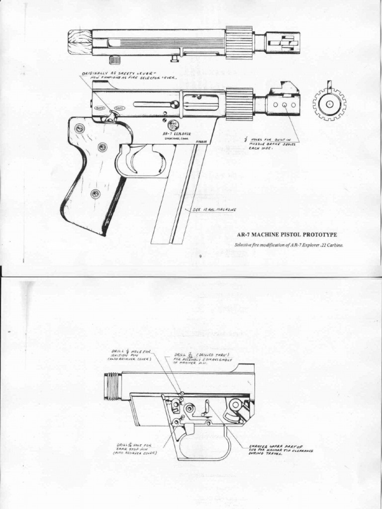 Ar 7 Machine Pistol Prototype Selective Fire Mod of Ar 7 Explorer ...