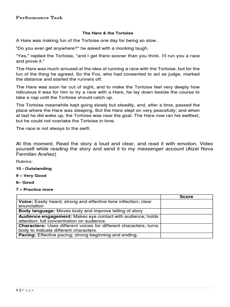 ENFLISH 3 - Performance Task | PDF