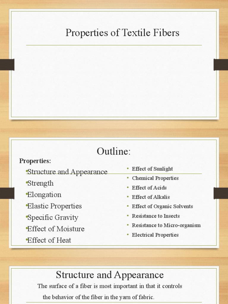2 - Properties of Textile Fibres | PDF | Fibers | Textiles
